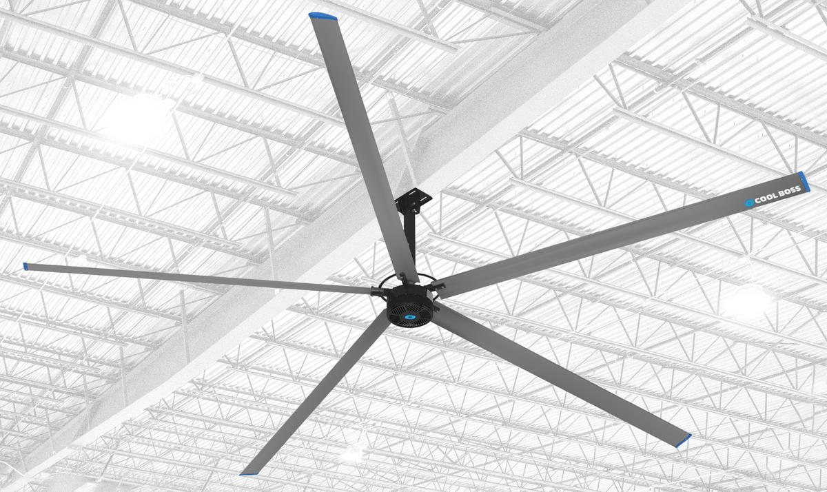 CB24HVLS 24' Industrial Ceiling Fan Industrial Overhead Fan 24 Feet ...